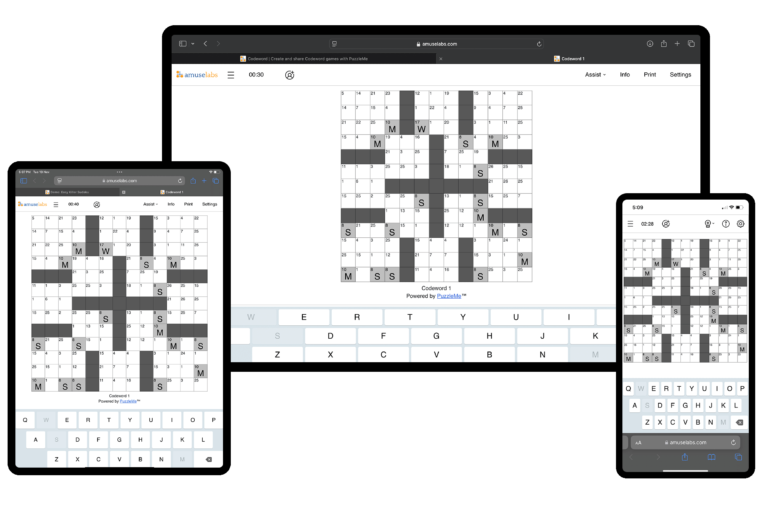 Codeword | Create and share Codeword games with PuzzleMe